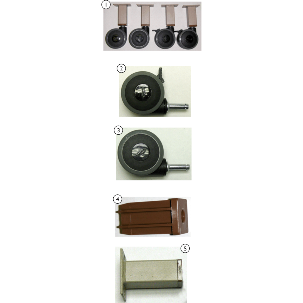 Invacare 3″ Casters w/Brackets, Set – MP Source