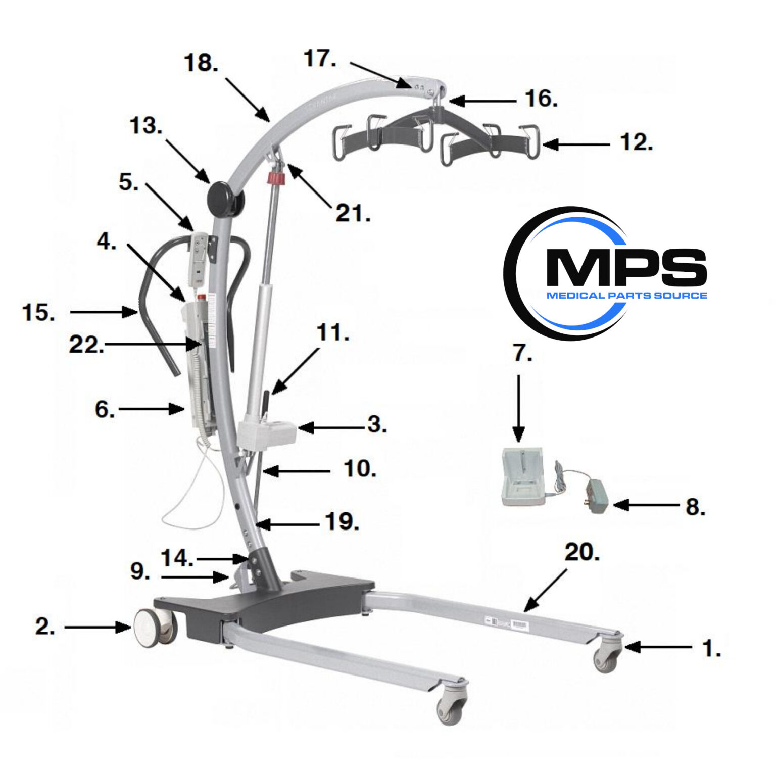 3″ Caster, Drive Lift – MP Source