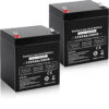 12V 5Ah Rechargeable Sealed Lead Acid Battery, 2/Pk. – MP Source